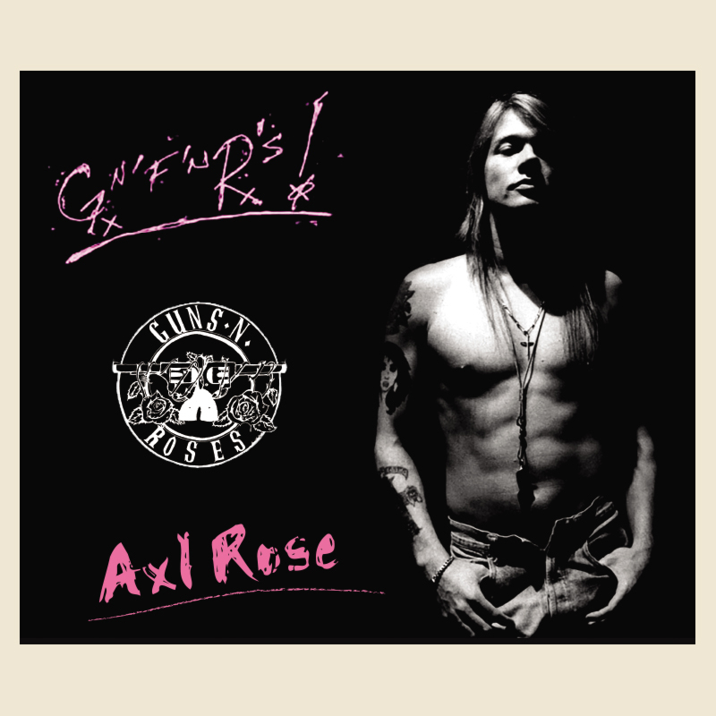 Axl Rose T-shirt με στάμπα - Tshirtakias
